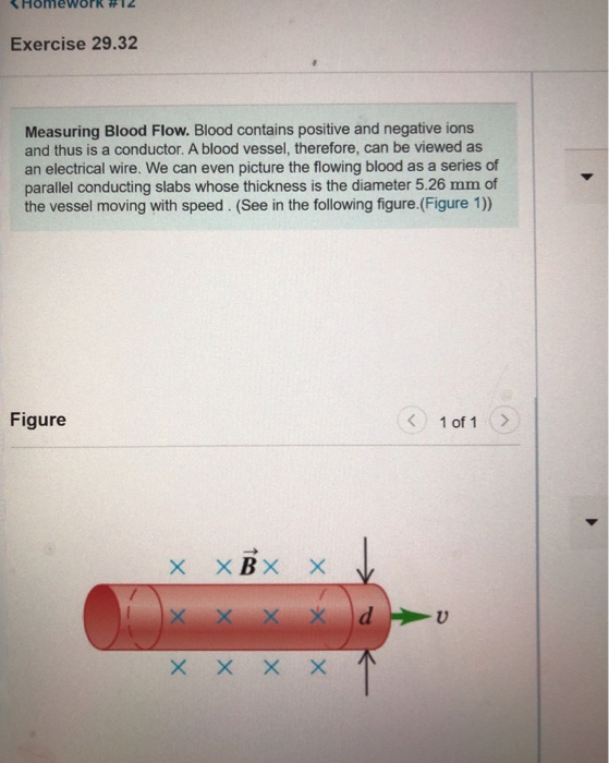 Solved Exercise 29.32 Measuring Blood Flow. Blood contains | Chegg.com