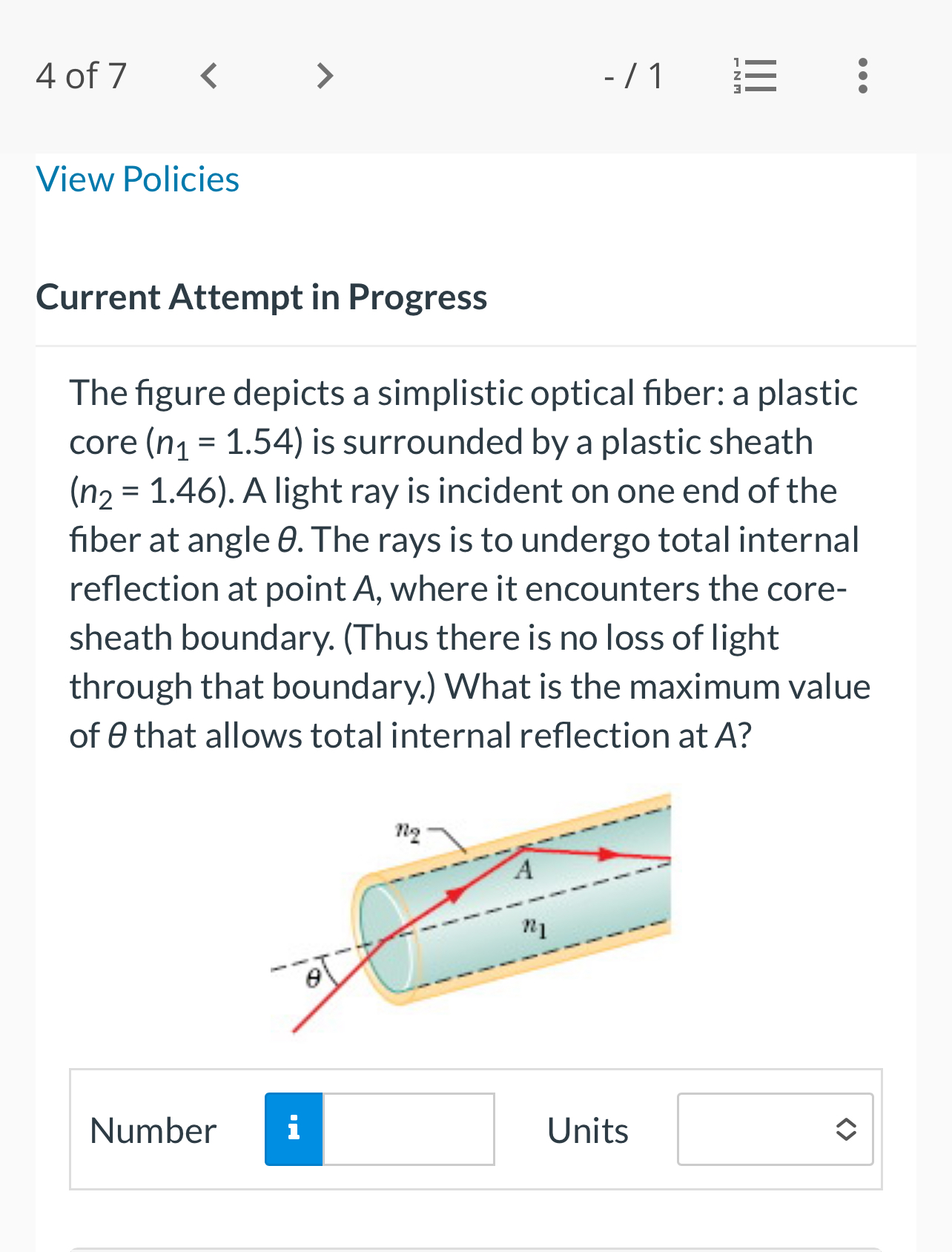 Solved 4 ﻿of 7-1View PoliciesCurrent Attempt in ProgressThe | Chegg.com