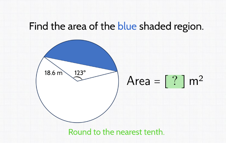 Solved Follow the steps to find tFind the area of the blue | Chegg.com