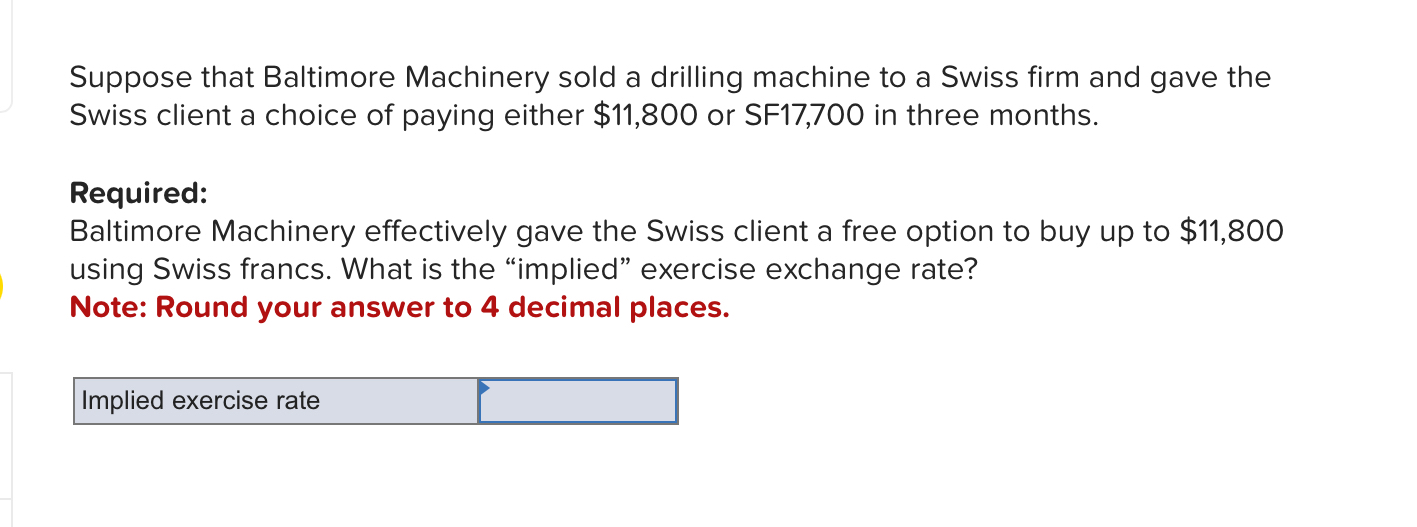 Solved Suppose that Baltimore Machinery sold a drilling | Chegg.com