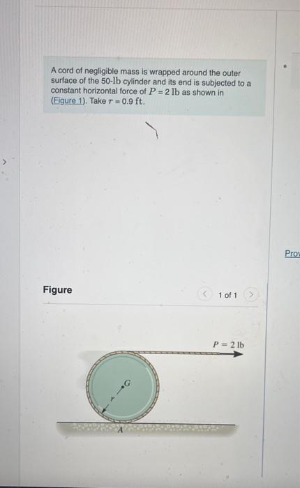 Solved A cord of negligible mass is wrapped around the outer | Chegg.com
