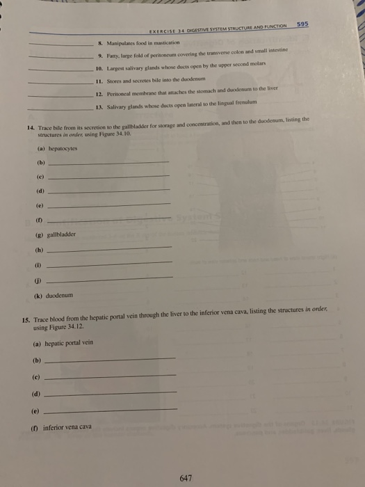 Name Section Date Reviewing Your Knowieige EXERC ISE | Chegg.com