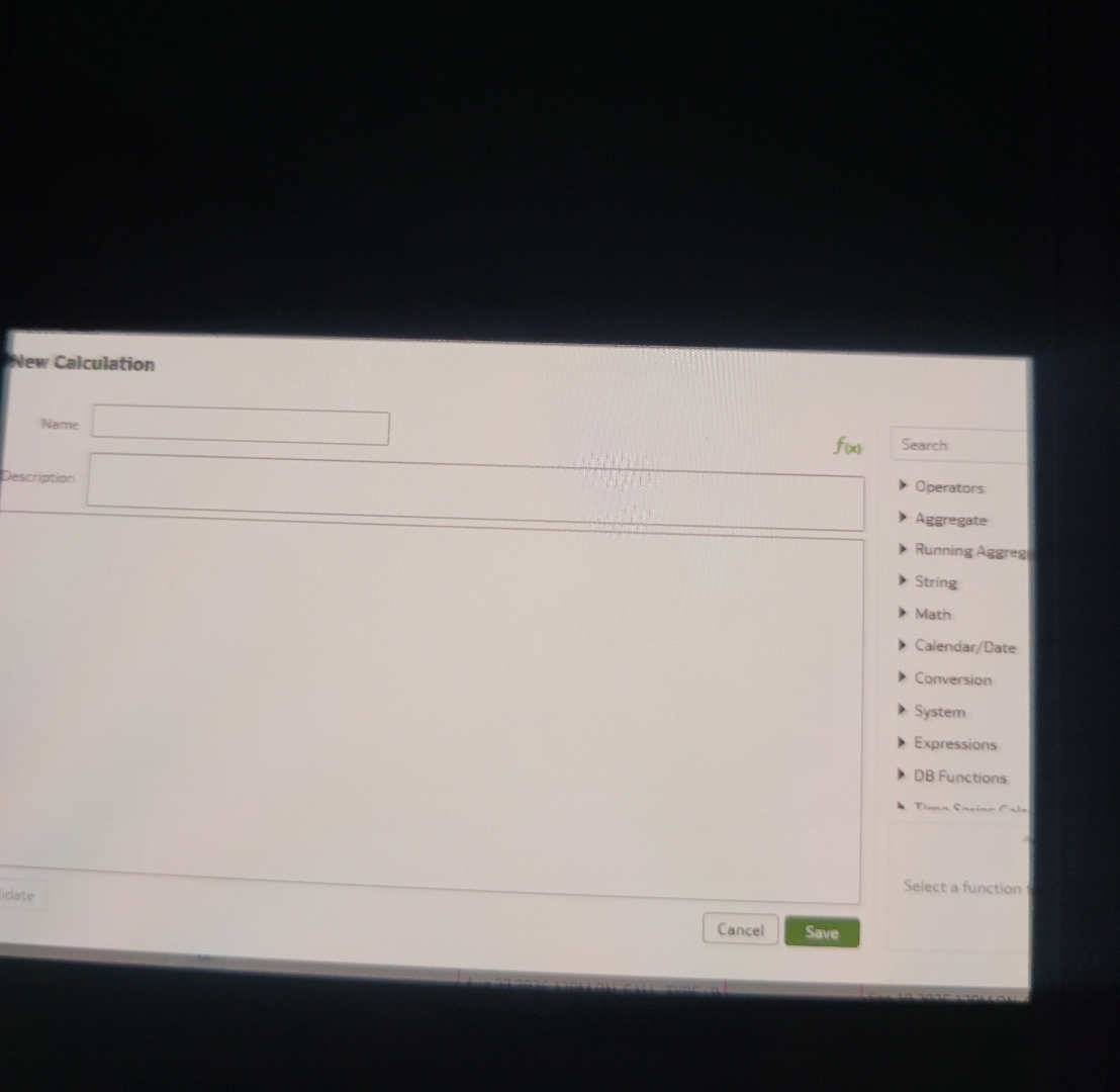 Solved Trying create a sql calculationNew CalculationName | Chegg.com