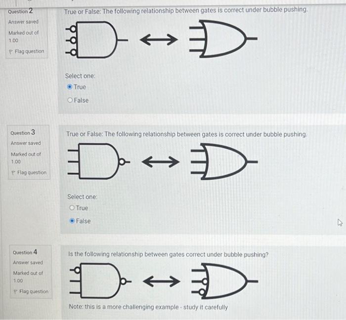 Solved True or False: The following relationship between | Chegg.com