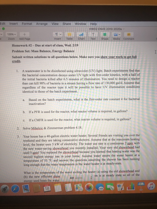 Solved Edit Insert Format Arrange View Share Window Help | Chegg.com