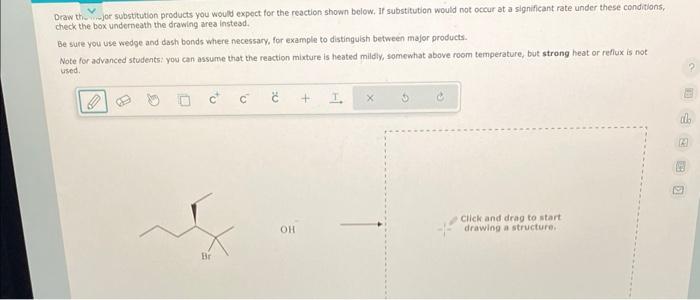 Solved Draw the ongor substitution products you would expect | Chegg.com