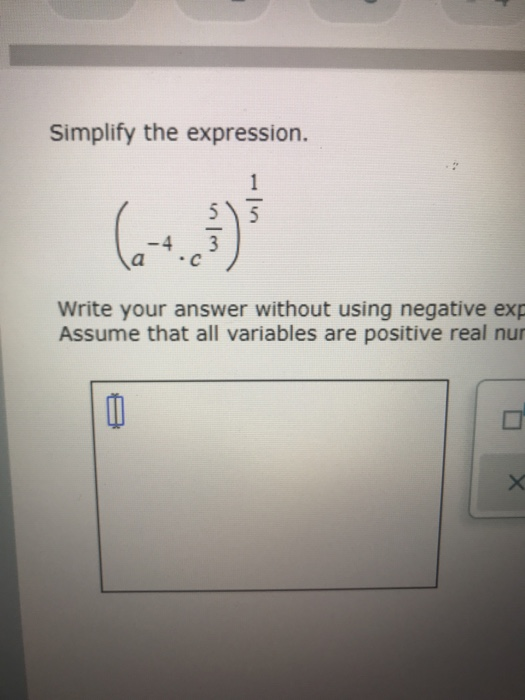 Solved Simplify the expression. ins -4 Write your answer | Chegg.com