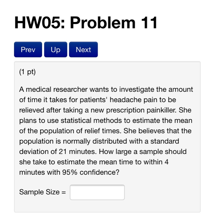 Solved HWO5: Problem 7 Prev Up Next (1 pt) A survey of 64 | Chegg.com