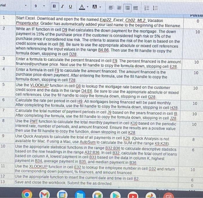 Solved Granger Vacation Properties | Chegg.com