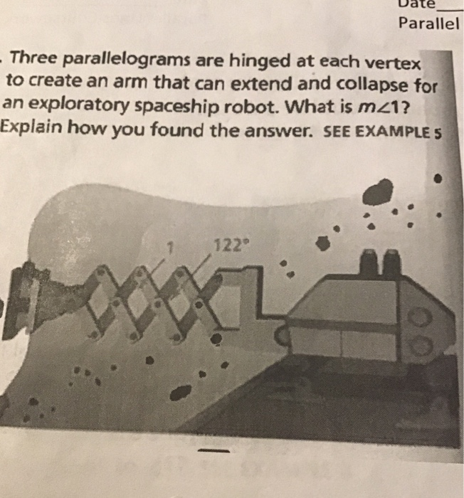 Solved Date Parallel - Three parallelograms are hinged at | Chegg.com