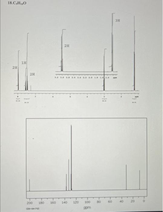 Solved 18. C9H10O | Chegg.com