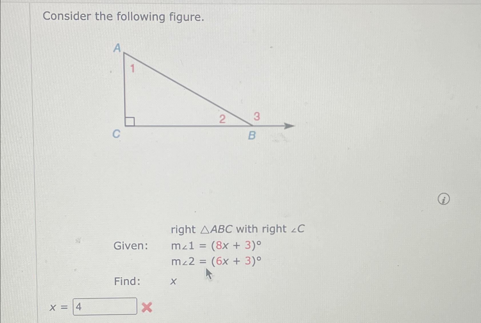 Solved Consider the following figure.(i)right ????ABC ﻿with | Chegg.com
