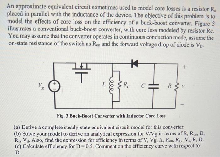 Solved An approximate equivalent circuit sometimes used to | Chegg.com
