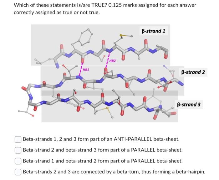 Solved Which of these statements is/are TRUE? 0.125 marks | Chegg.com