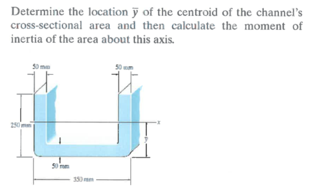 Determine the location ?bar (y) ﻿of the centroid of | Chegg.com