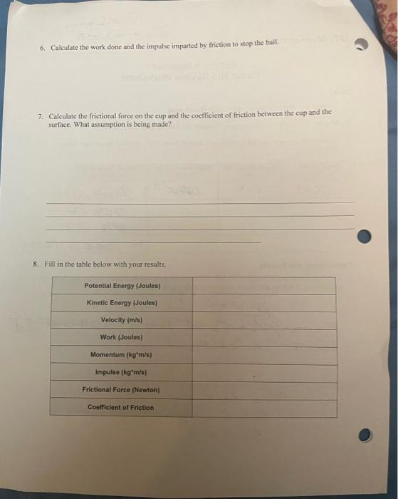 Solved Putting it together - Ramp and Review Worksheet Data | Chegg.com
