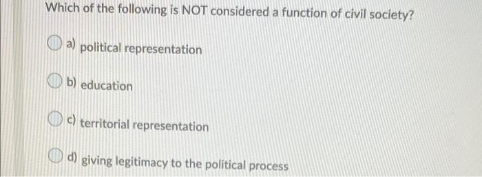 Which of the following is NOT considered a function | Chegg.com