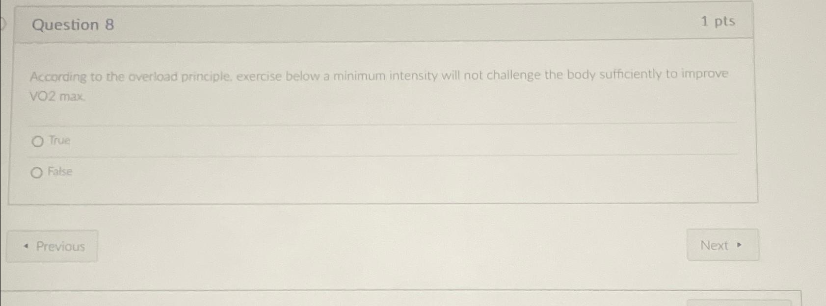 Solved Question 81 ﻿ptsAccording to the overload principle, | Chegg.com