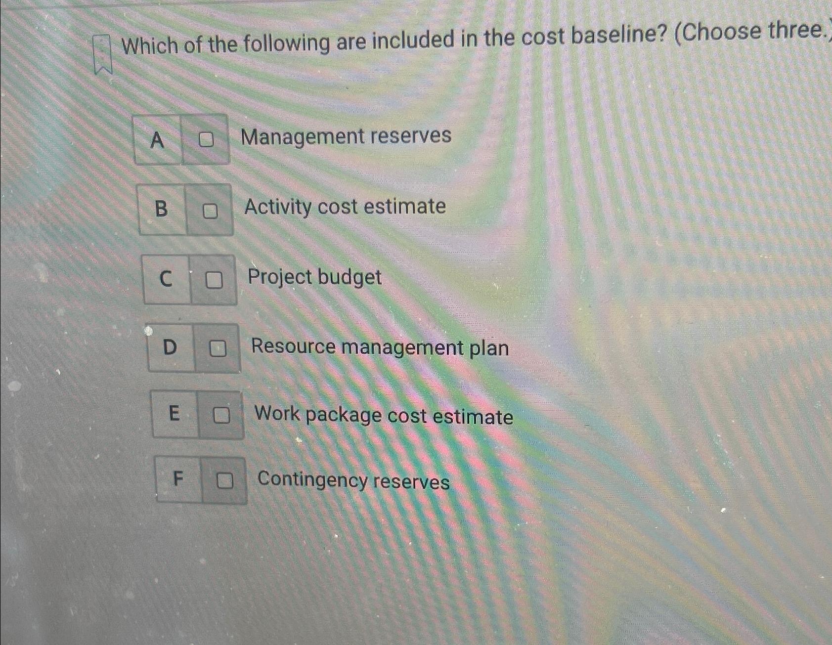 Solved Which of the following are included in the cost | Chegg.com