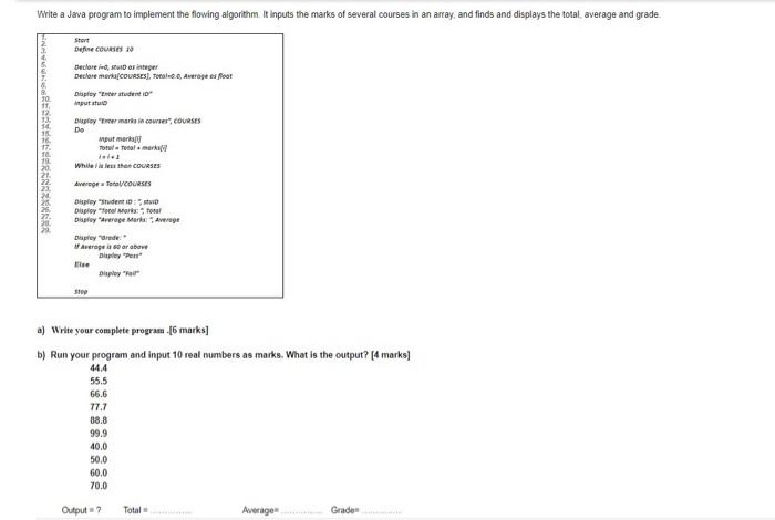 Solved Write a Java program to implement the flowing | Chegg.com