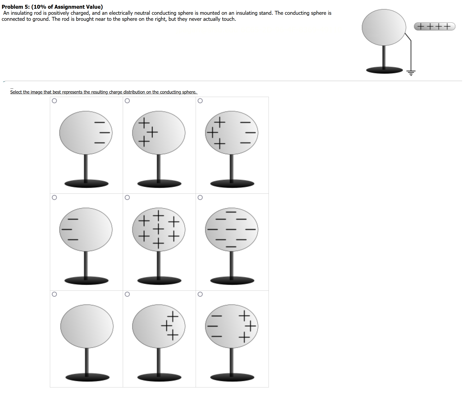Solved Problem 5: (10% ﻿of Assignment Value)An insulating | Chegg.com