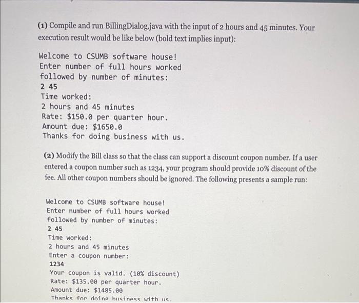 Solved JavaThe following presents a sample execution of the | Chegg.com