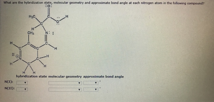 Solved What are the hybridization state, molecular geometry | Chegg.com