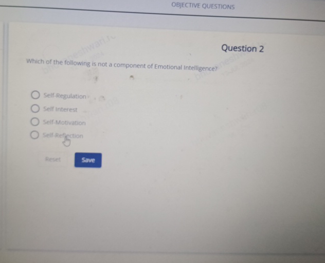 Solved OBJECTIVE QUESTIONSQuestion 2Which of the following | Chegg.com