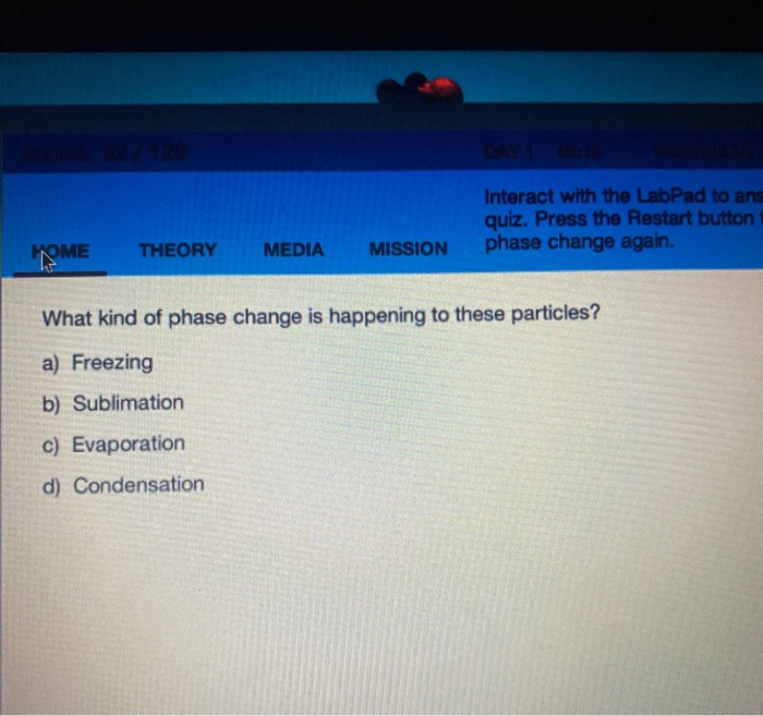 Solved Interact with the LabPad to ans quiz. Press the | Chegg.com
