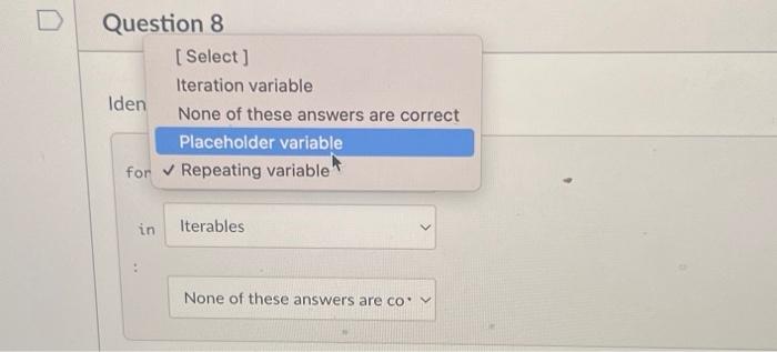 Solved Identify the parts of a for loop below: for Repeating | Chegg.com