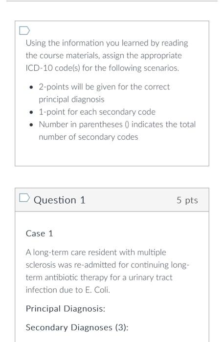 Using the information you learned by reading the | Chegg.com