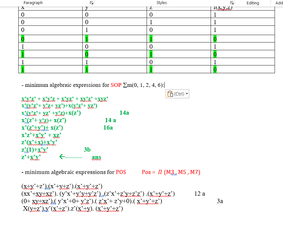 Solved can some one help with pos by boolean algebra only | Chegg.com