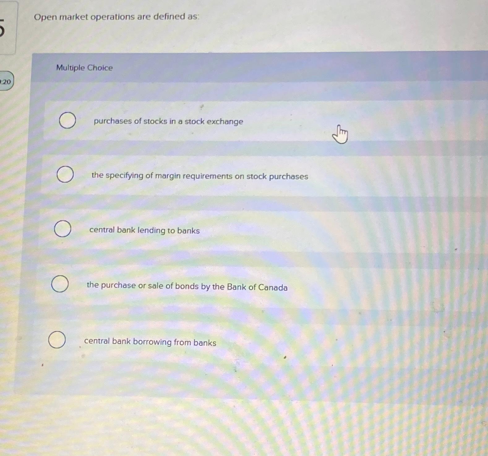 Solved Open market operations are defined as:Multiple | Chegg.com
