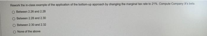 Solved Rework the in-class example of the application of the | Chegg.com