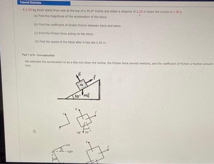 Solved A 2.25 kg block starts from rest at the top of a | Chegg.com