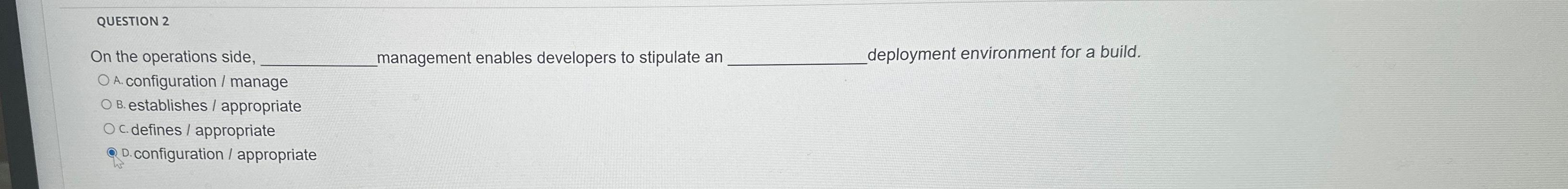 Solved QUESTION 2On the operations side management enables | Chegg.com