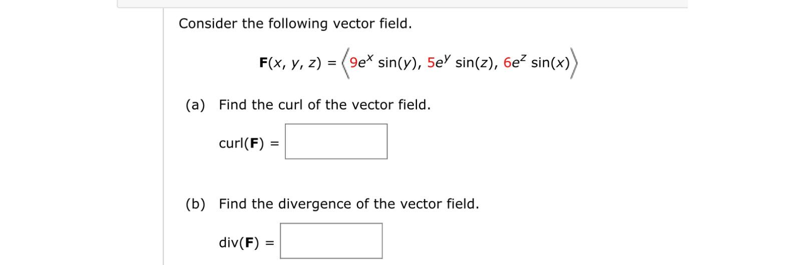 Solved Consider the following vector | Chegg.com