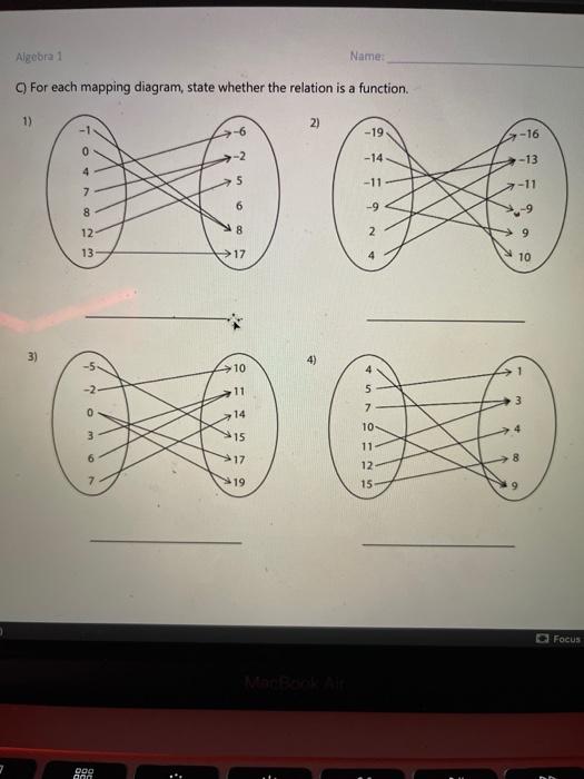 Solved A) State the domain and range of each set of ordered | Chegg.com