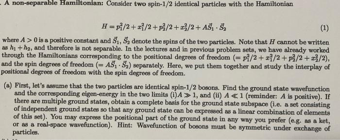 Find Ground State Wavefunction And Eigeneregy Of Two