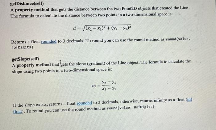Solved Section 3: The Line class (3 pts) The Line class | Chegg.com