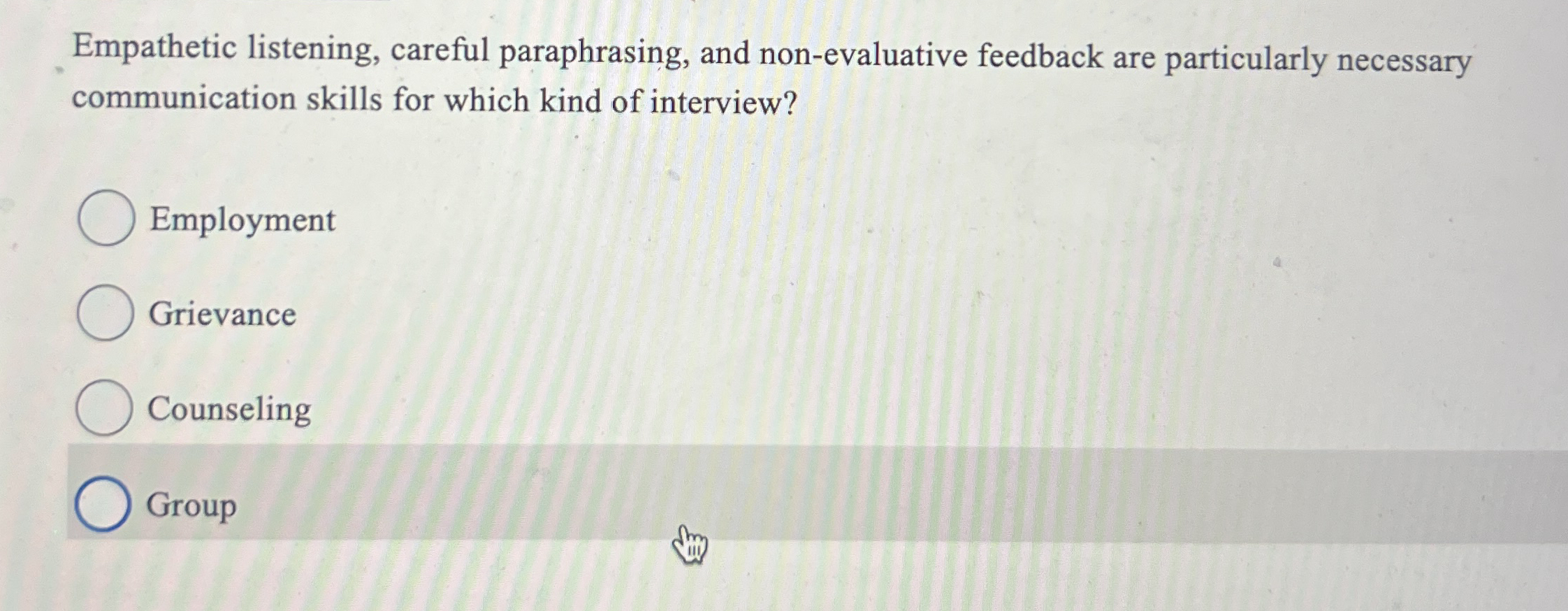 Solved Empathetic listening, careful paraphrasing, and | Chegg.com
