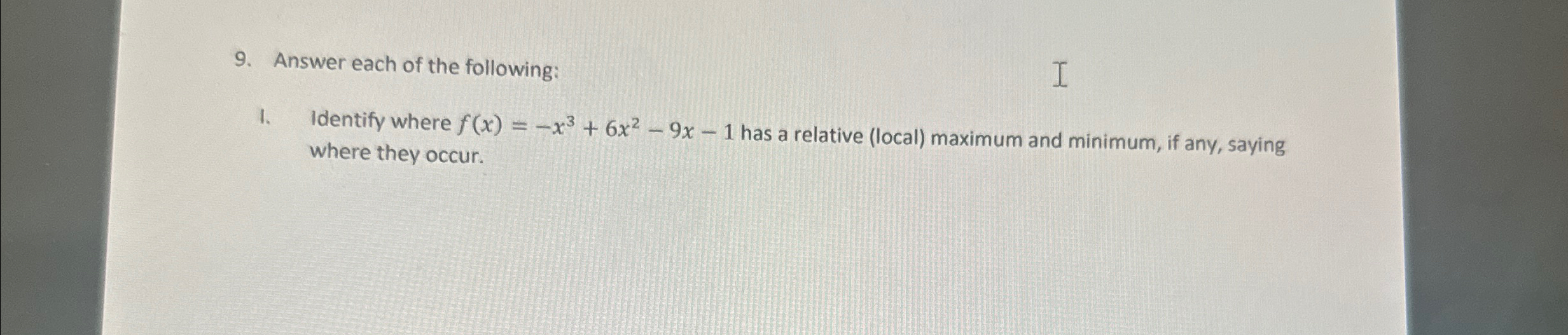 Solved Answer each of the following:Identify where | Chegg.com