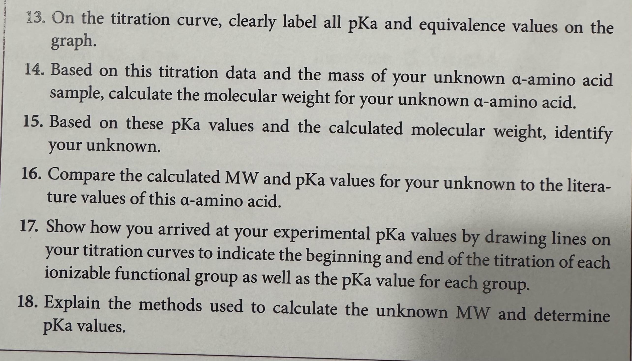 On the titration curve, clearly label all pKa and | Chegg.com