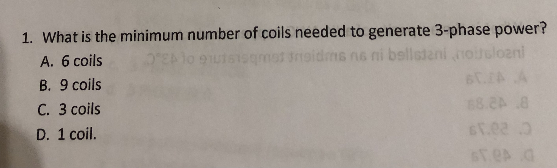 Solved What is the minimum number of coils needed to | Chegg.com