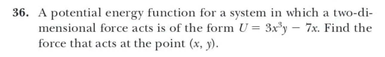 Solved A potential energy function for a system in which a | Chegg.com