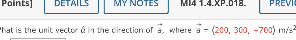 Solved hat is the unit vector hat(a) ﻿in the direction of | Chegg.com