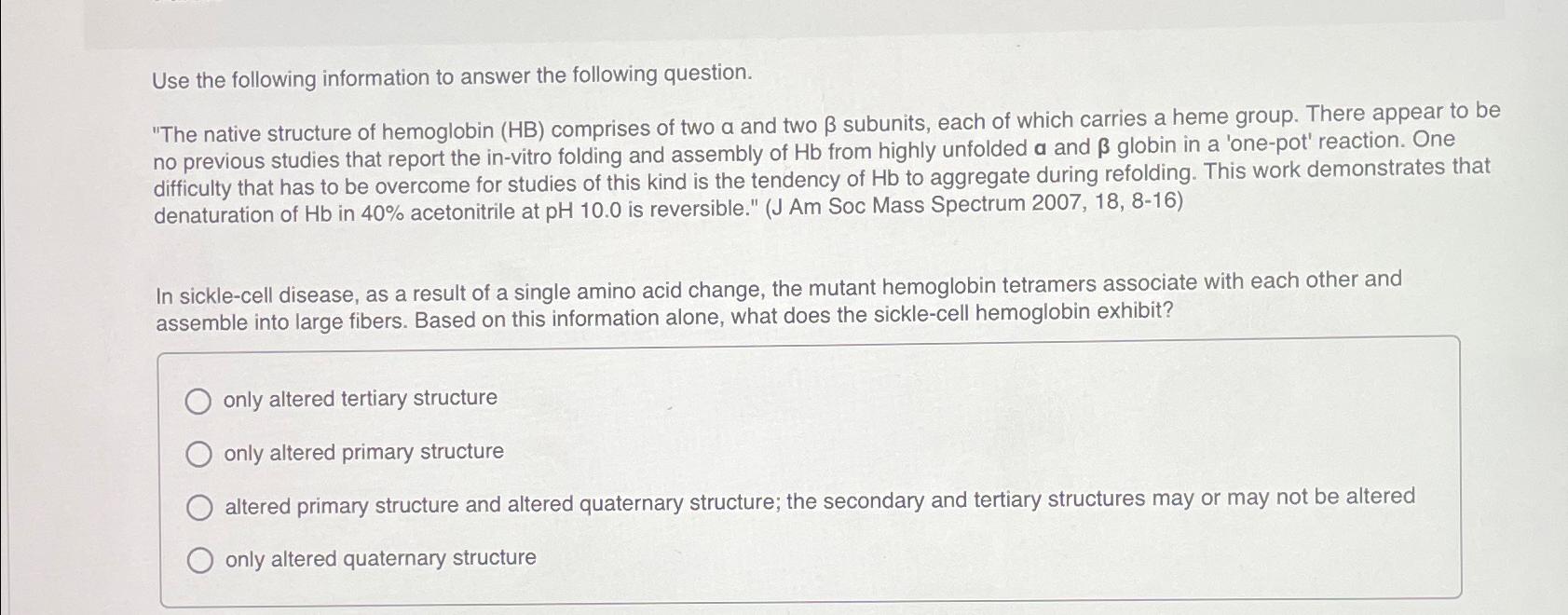 Solved Use the following information to answer the following | Chegg.com
