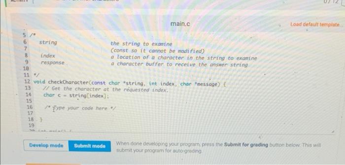 Solved 7.24 LAB: Fun with characters Complete the | Chegg.com