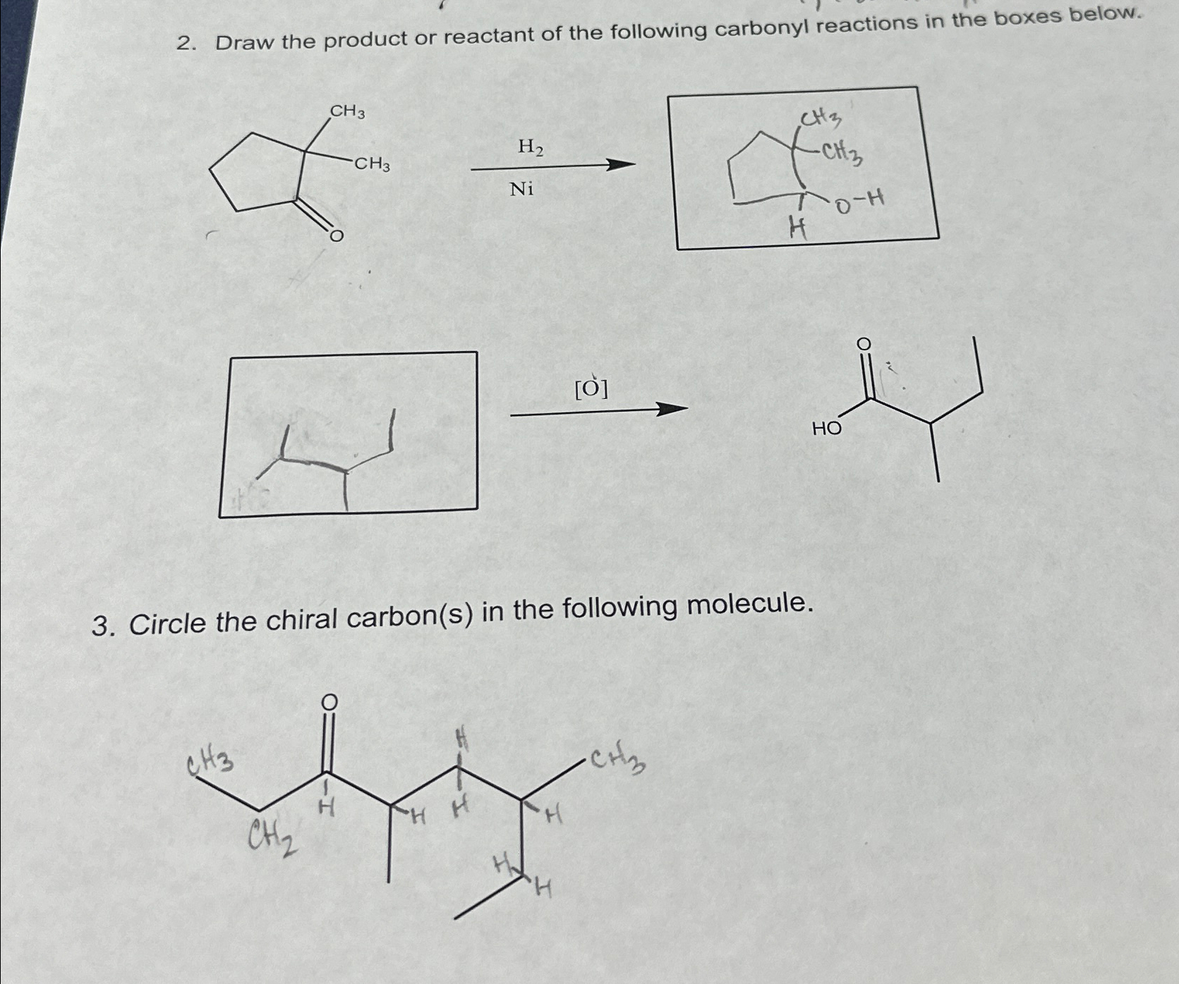 Solved Draw the product or reactant of the following | Chegg.com