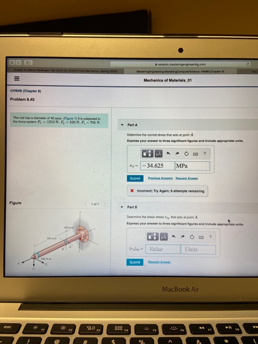 Solved D i steringengineering.com Mechanics of | Chegg.com
